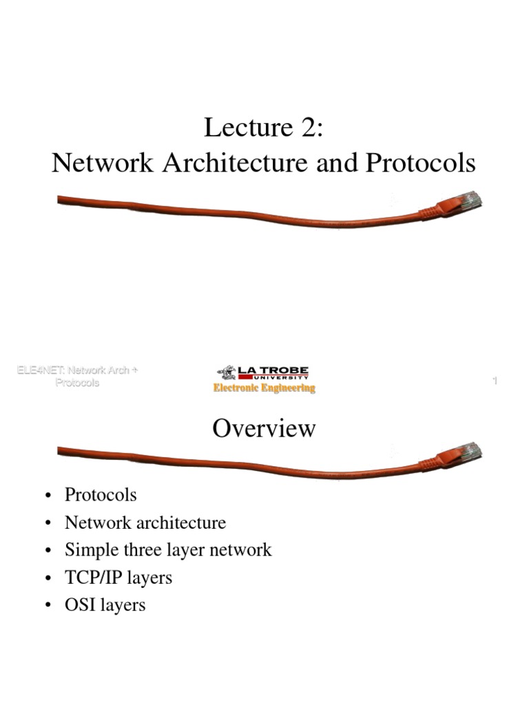 Network Architecture and Protocols | PDF | Communications Protocols ...