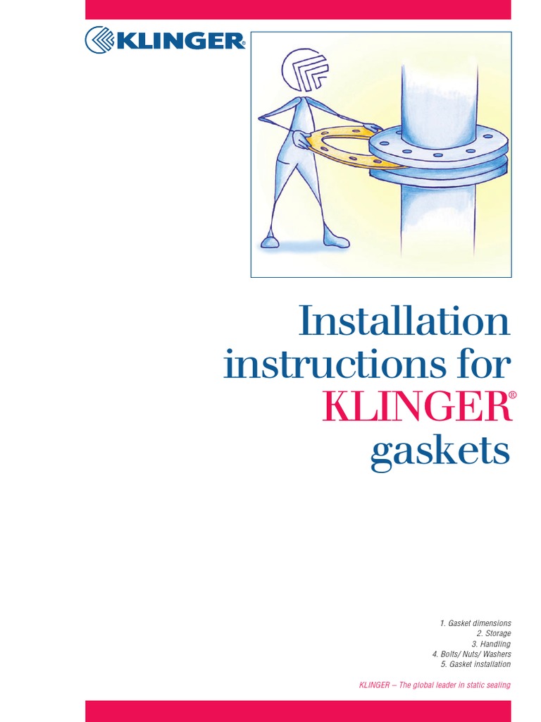 Installation Storage Instructions Klinger Gaskets | PDF | Nut (Hardware ...