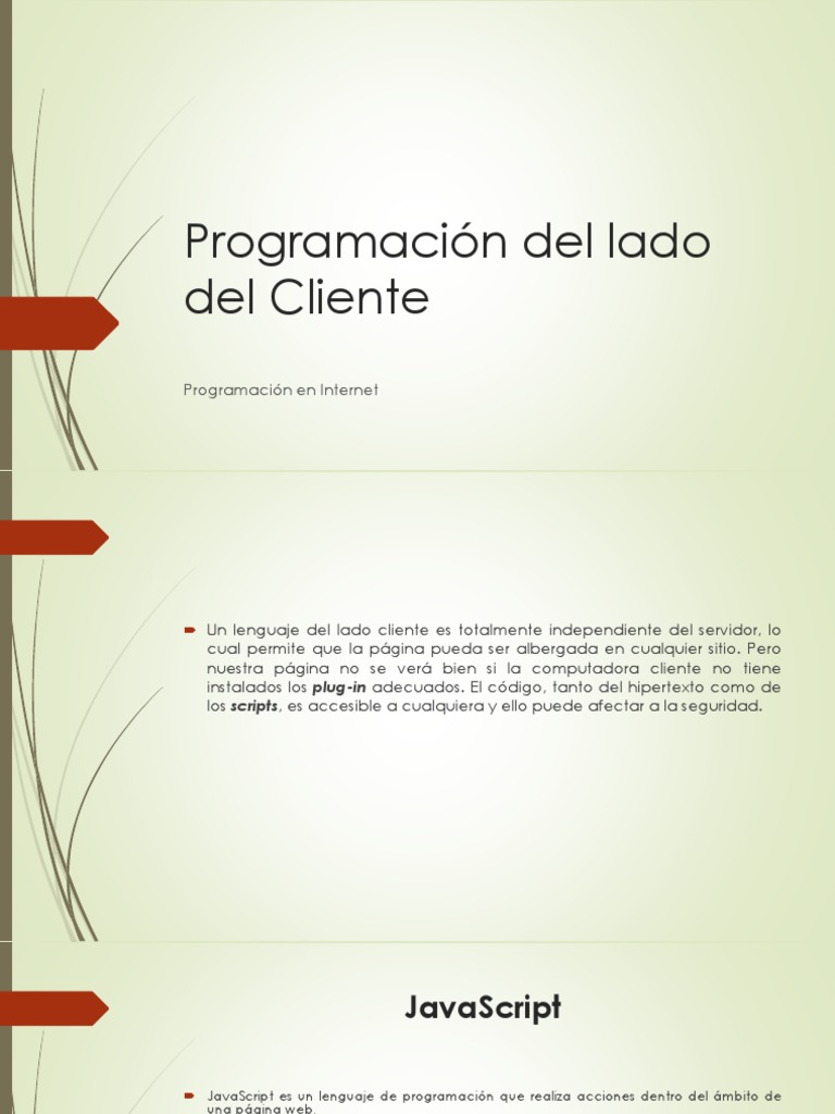 U3 - Programación Del Lado Del Cliente | PDF | Script Java | Lenguaje de programación