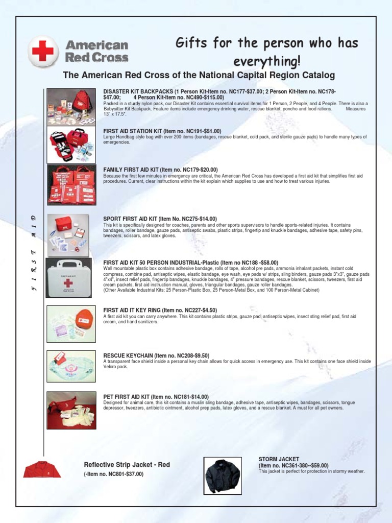 American Red Cross Emergency Kits | PDF | First Aid | Cardiopulmonary ...