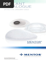 Mentor Breast Implant Product Catalog | PDF | Breast Cancer | Implant ...