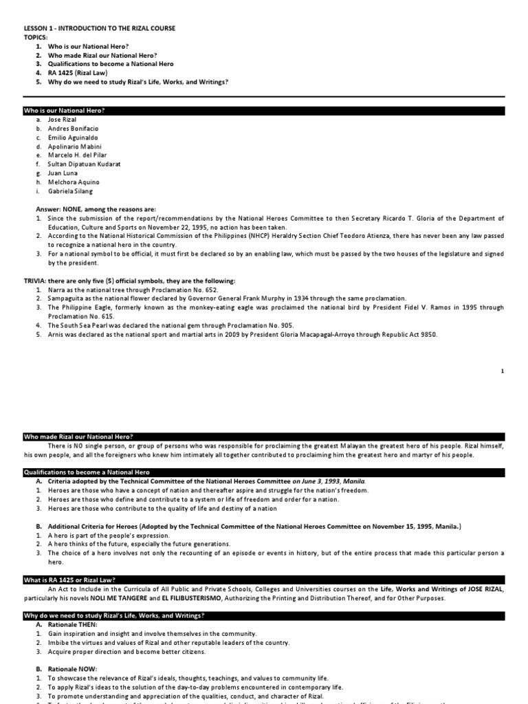 Lesson 1 - Introduction | PDF | Philippines