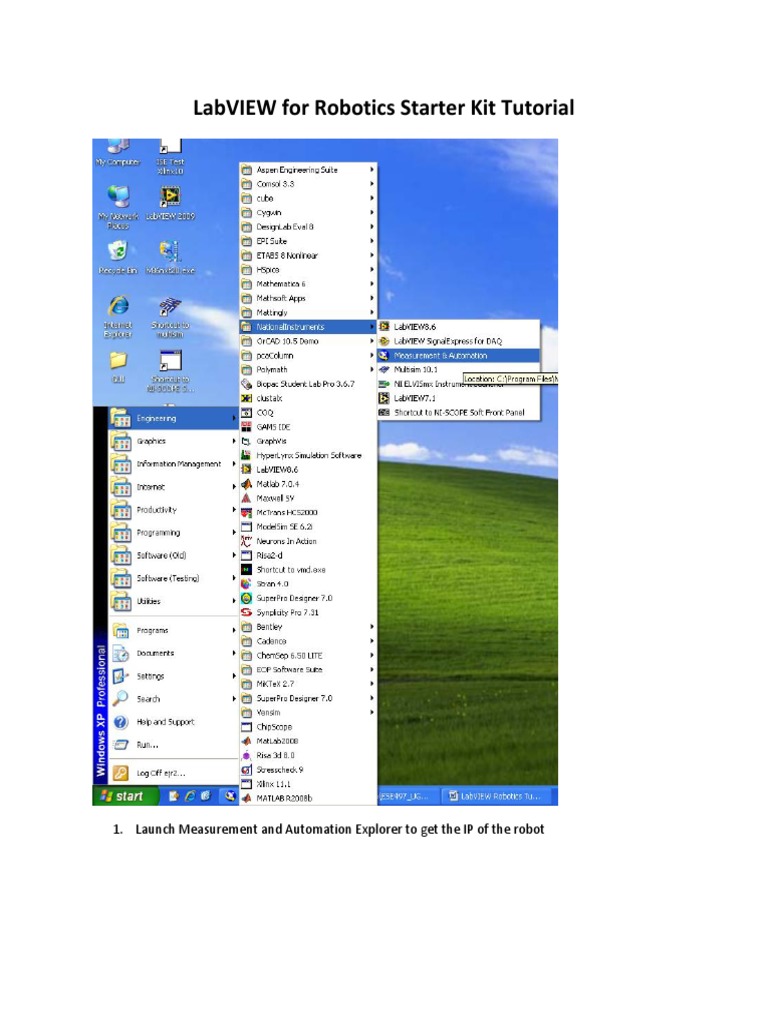 LabVIEW Robotics Tutorial | PDF