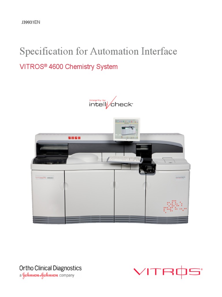 Vitros 4600 | PDF | Character Encoding | Transmission Control Protocol