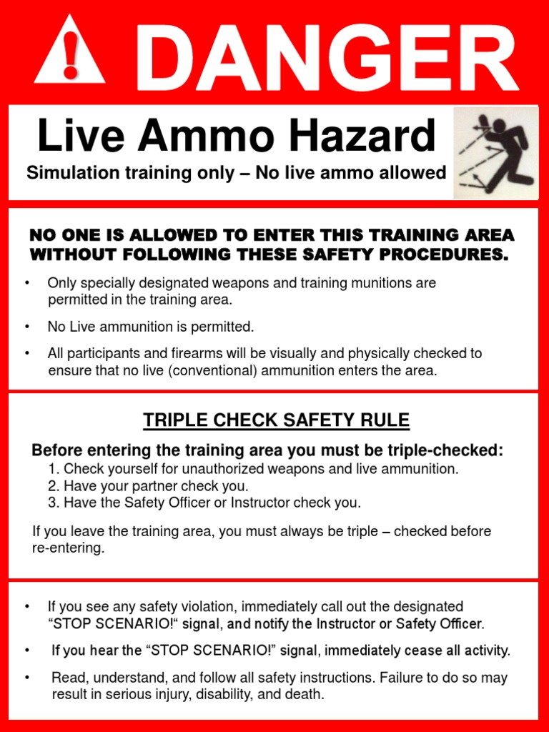 Simunitions Training Warning Signs 2014 | PDF