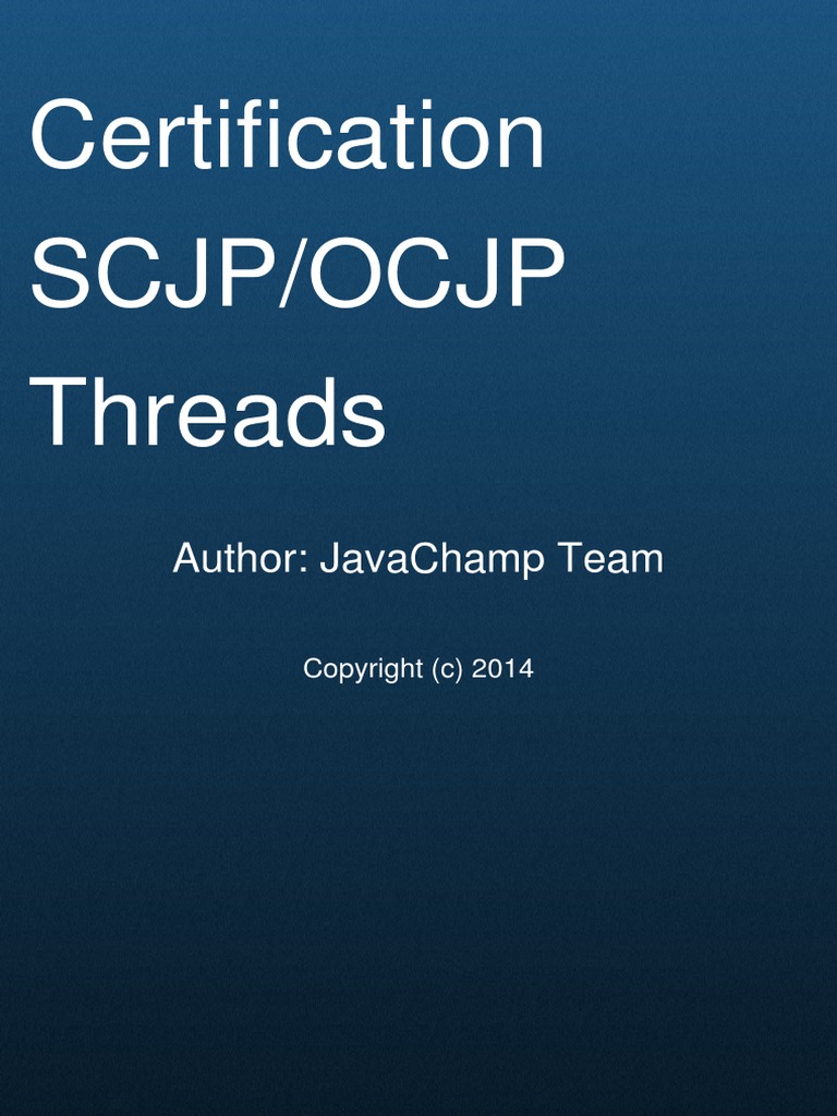 Scjp Java Thread Mock Exam Questions Download Free Pdf Creative