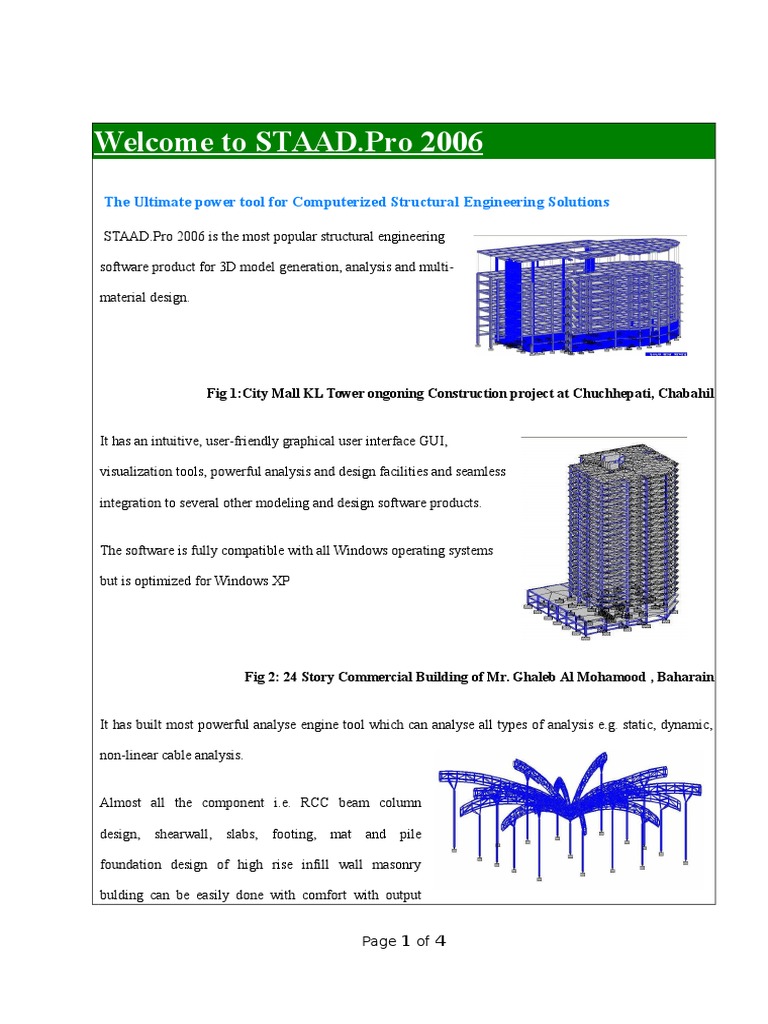 STAADpro Real Models | PDF | Civil Engineering | Structural Engineering
