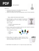 Comprehensive Bar Equipment List | PDF | Home | Bartending