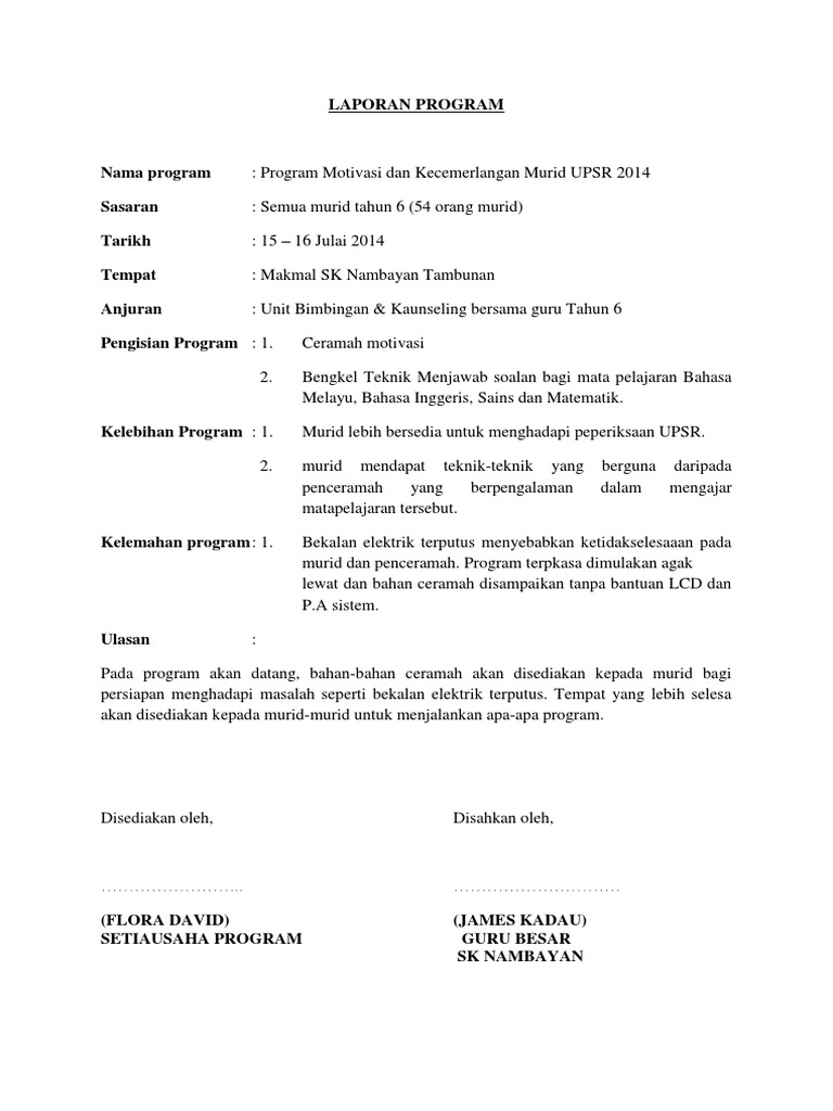 Laporan Program | PDF