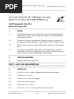 ASTM D6938: Nuclear Soil Density Testing | PDF | Density | Physical ...