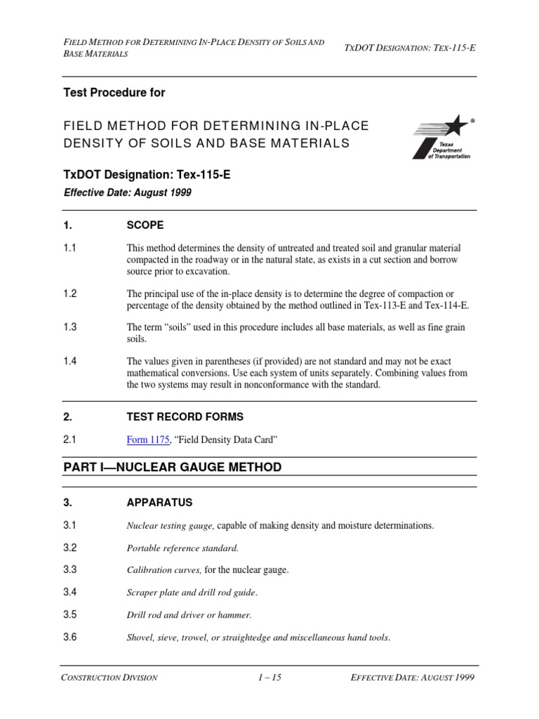 FDT | PDF | Density | Soil