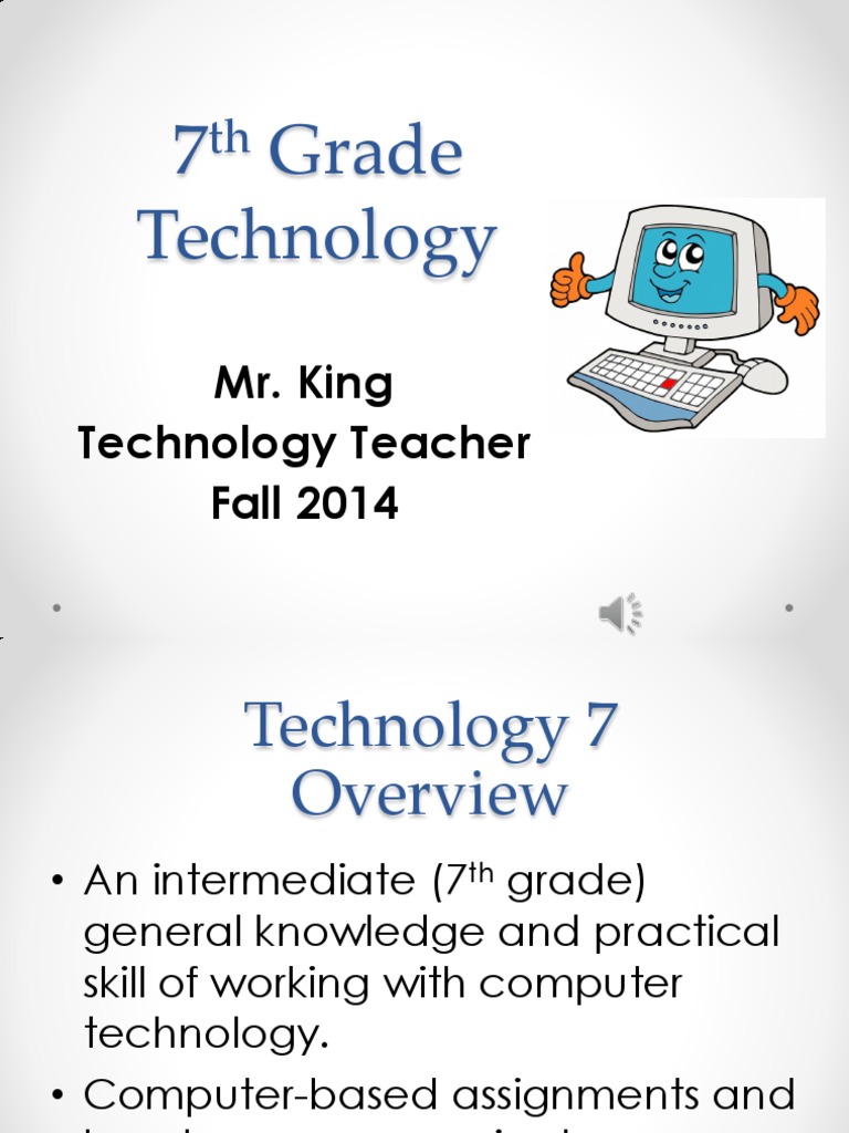 7th Grade Tech Skills Course | PDF | Educational Technology | Homework