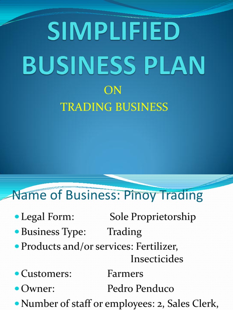 Simplified Business Plan Sample | PDF | Expense | Depreciation