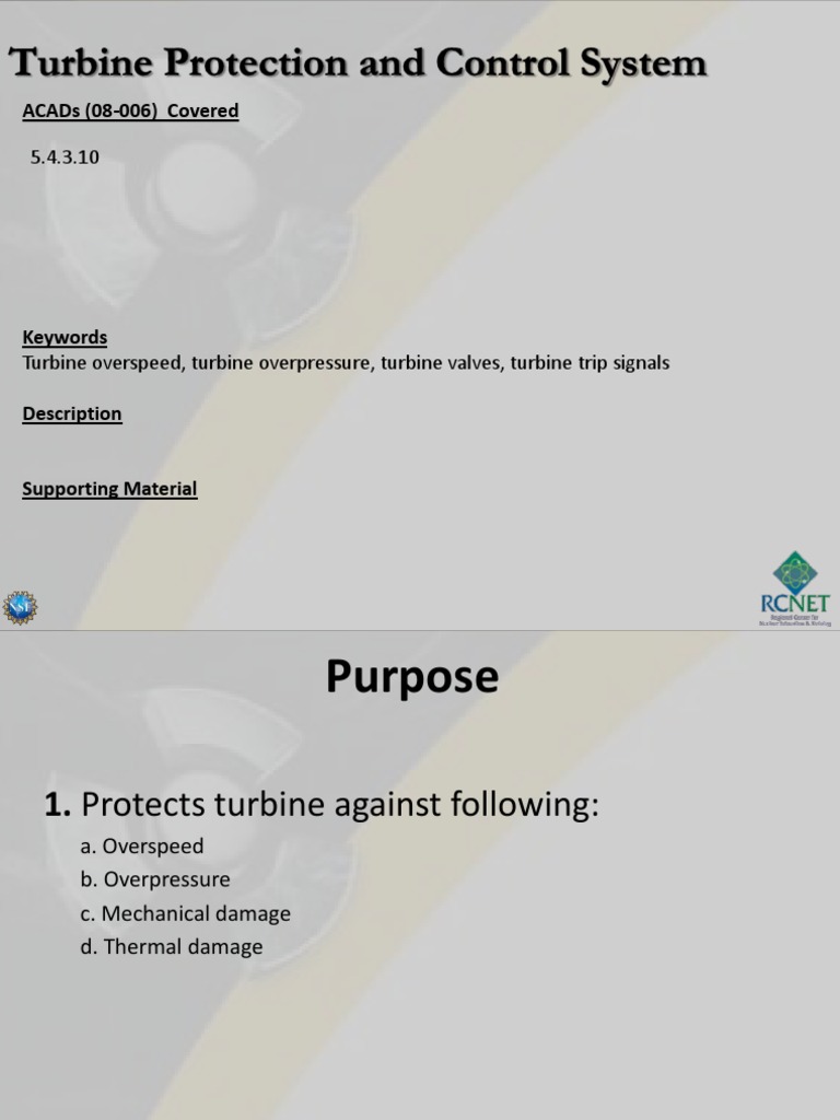 Turbine Protection and Control Overview | PDF | Valve | Servomechanism