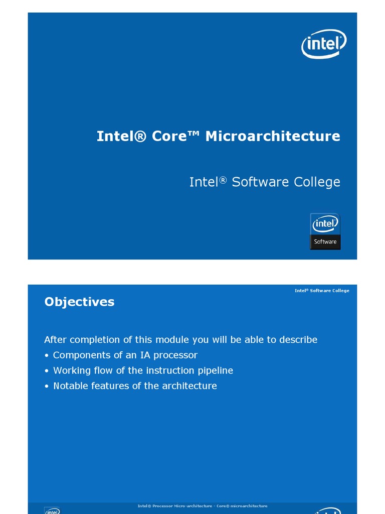Intel Processor Architecture-Core | PDF | Central Processing Unit | Cpu Cache