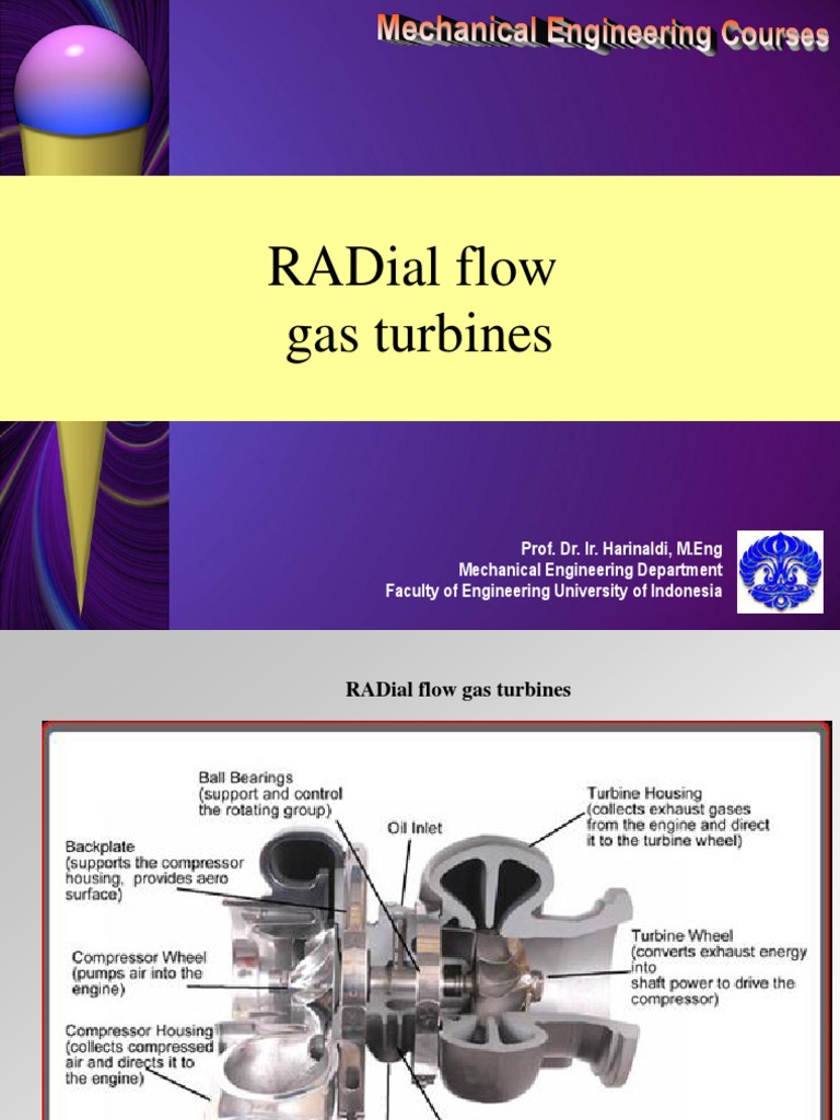 Radial Flow Gas Turbines | PDF | Gas Turbine | Gas Compressor