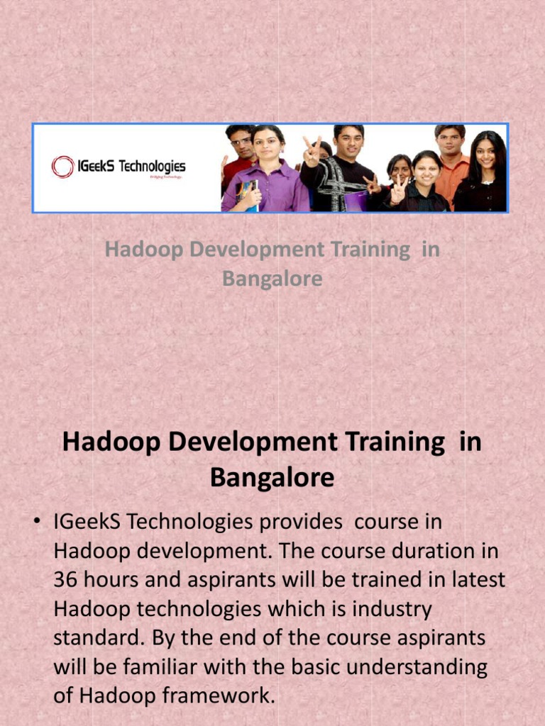 Handoop Training in Bangalore | PDF | Big Data | Apache Hadoop