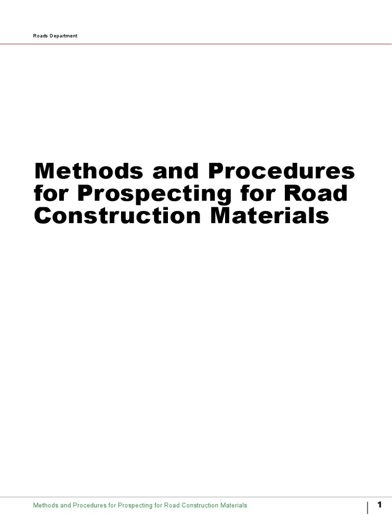 Construction Material Survey | PDF | Geomorphology | Rock (Geology)