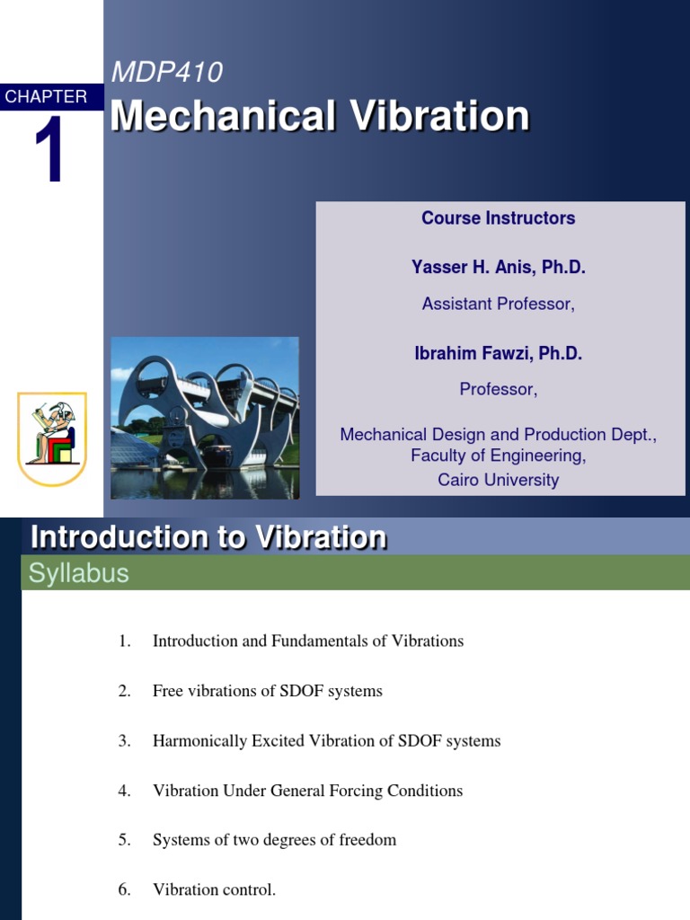 Mechanical Vibration: Course Instructors | PDF | Force | Materials Science
