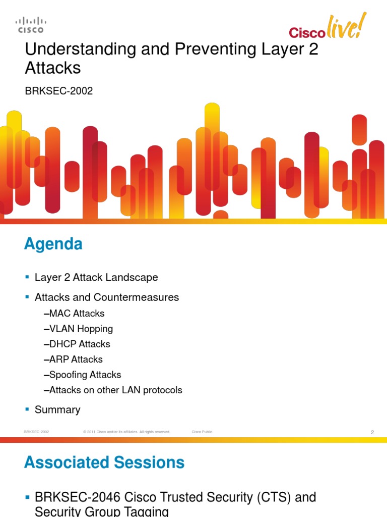 BRKSEC-2002 Understanding and Preventing Layer 2 Attacks PDF | PDF | Ip Address | Internet Standards