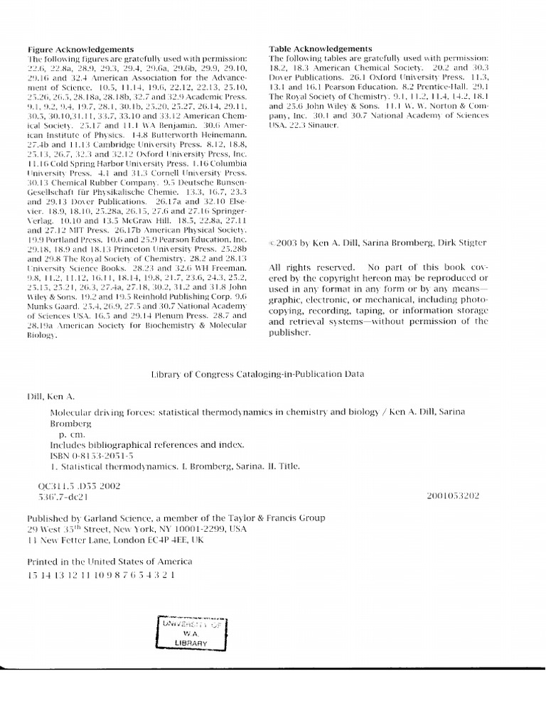 Molecular Driving Forces | PDF