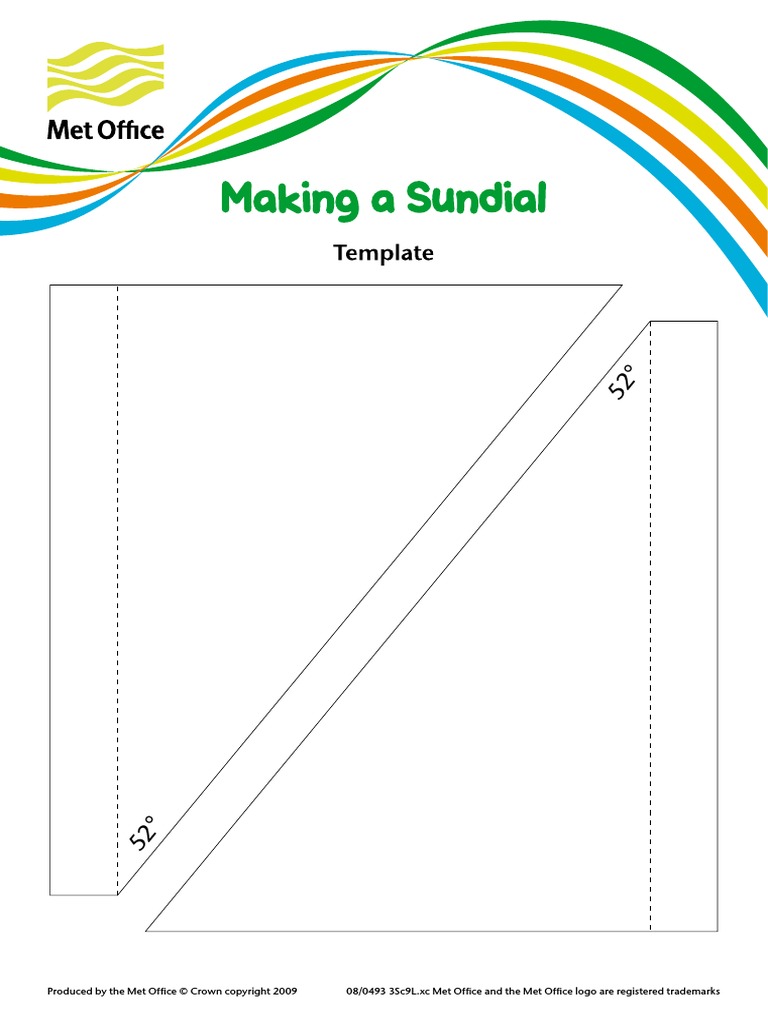 Metofficeeducation Sundial Template | PDF