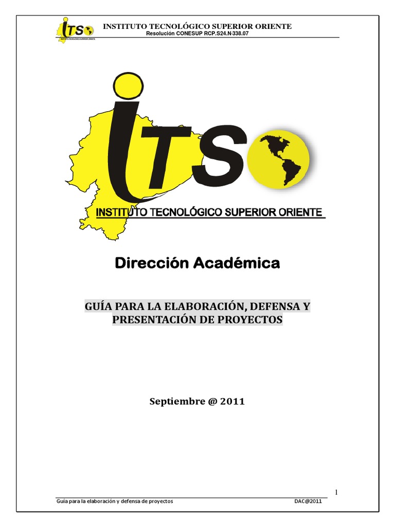 Guia de Proyectos ITSO 2 | PDF | Diseño | Science