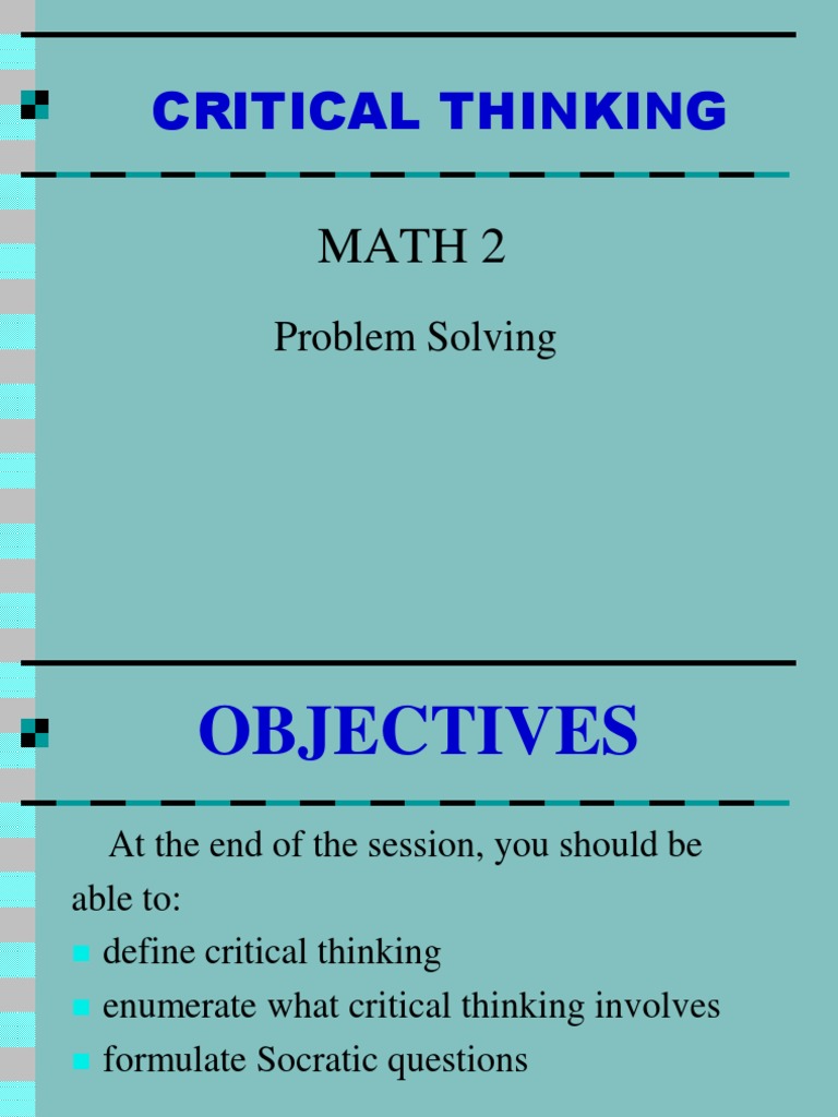 Critical Thinking | PDF | Critical Thinking | Reason