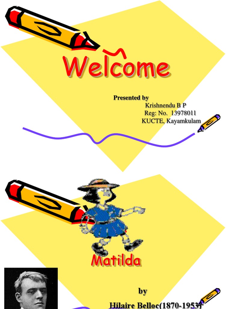 On The Poem Matilda - STD VIII Updated | PDF