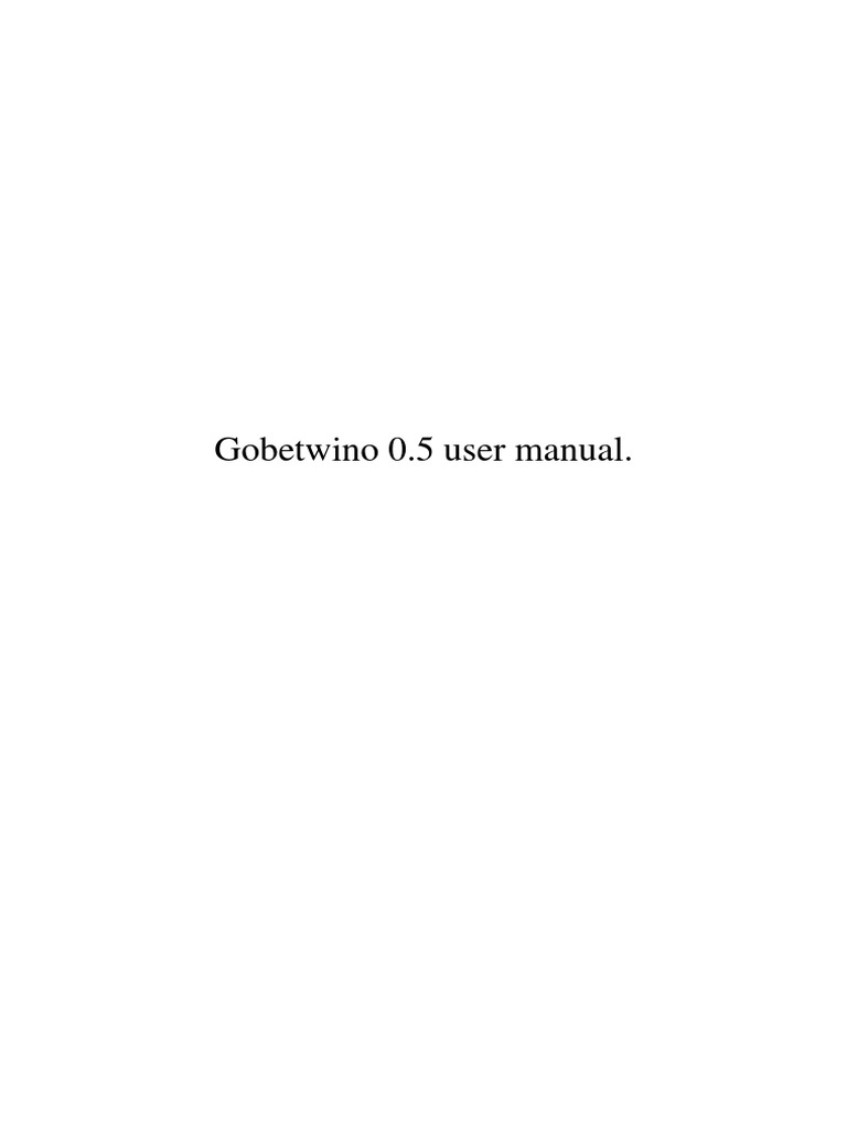 Gobetwino Manual | PDF | Email | Parameter (Computer Programming)