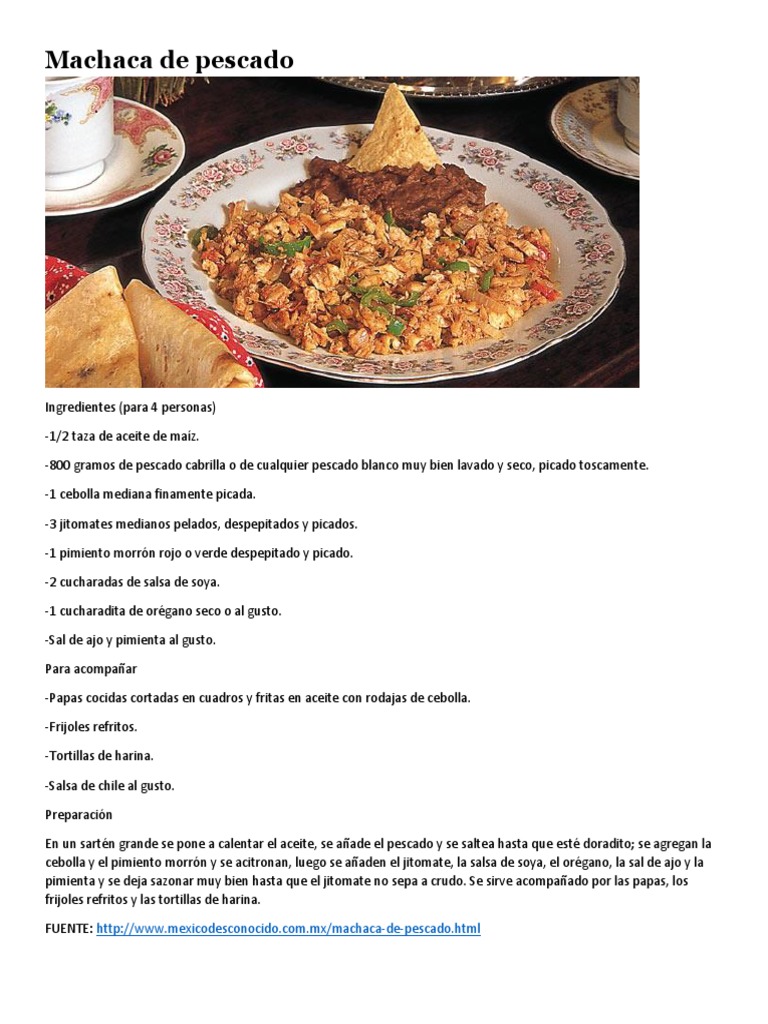 Machaca de Pescado | PDF