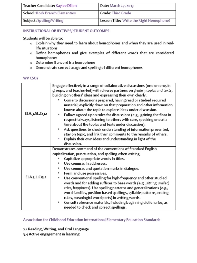 LP 3 Homophones | PDF | Differentiated Instruction | Learning