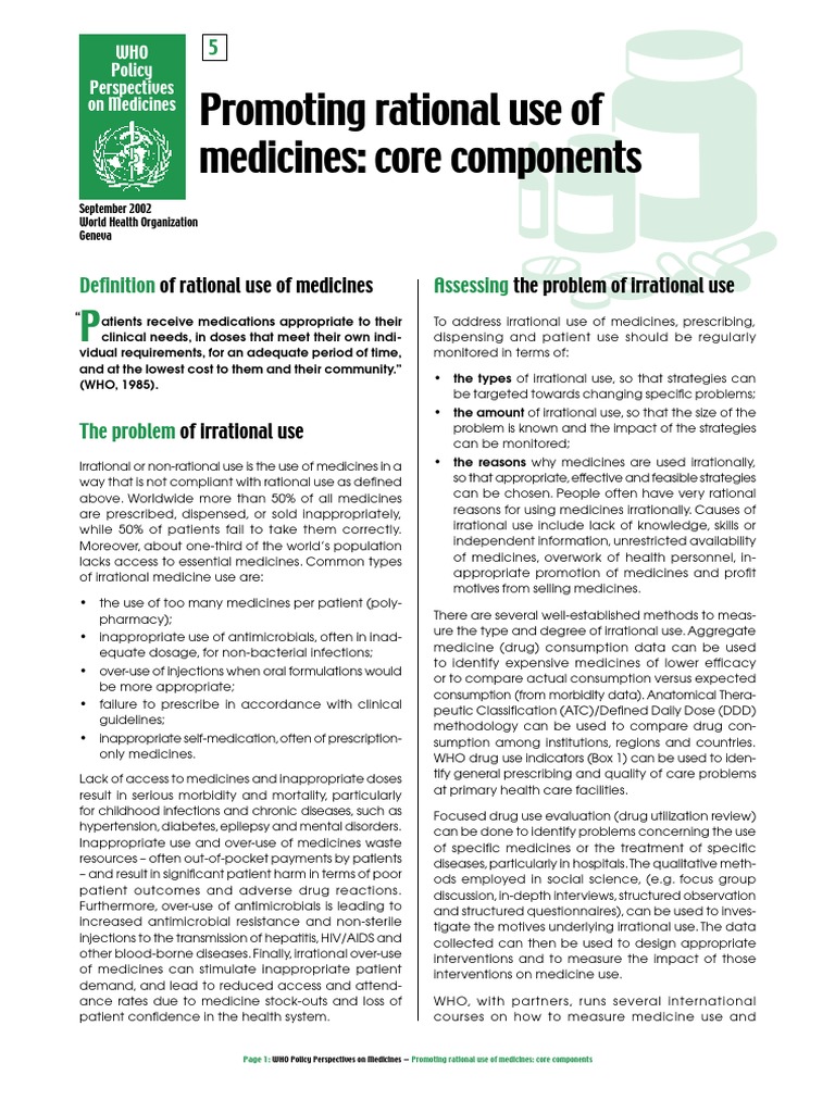 Rational Drug Use | PDF