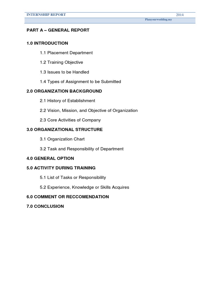 2014 Internship Report for Planyourwedding | PDF