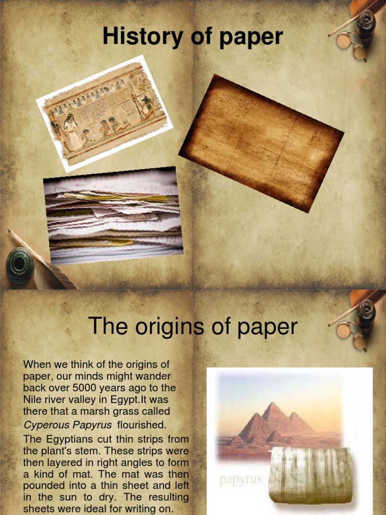 History of Paper | PDF | Papermaking | Paper