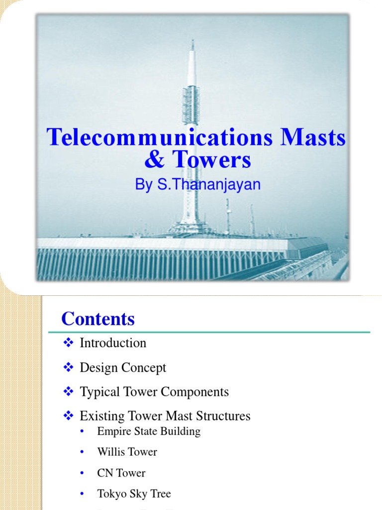 Antenna Mast Design | PDF | Antenna (Radio) | Broadcasting
