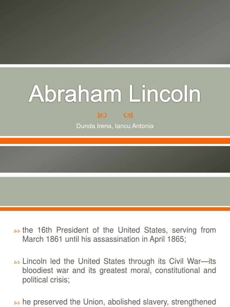 Abraham Lincoln | PDF | Abraham Lincoln | American Civil War