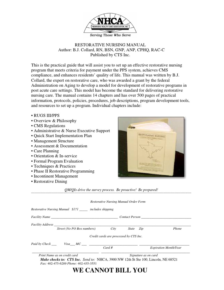 Restorative Nursing Flyer | PDF | Nursing | Health Care