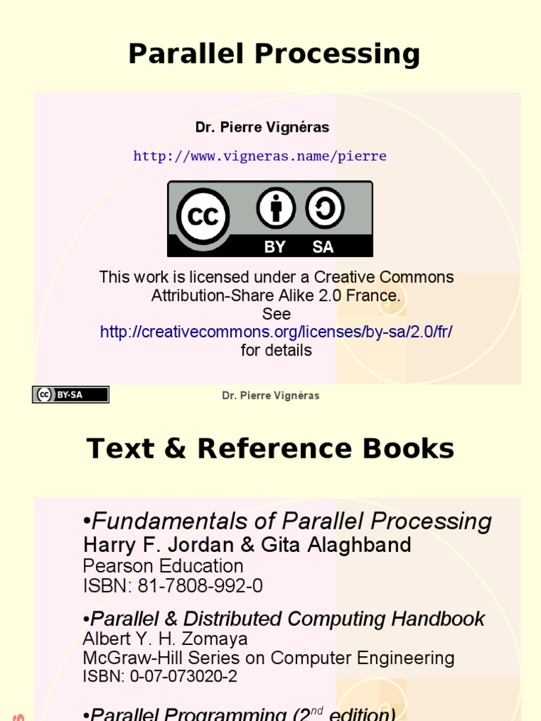 Parallel Processing: Dr. Pierre Vignéras | Download Free PDF | Parallel Computing | Thread ...