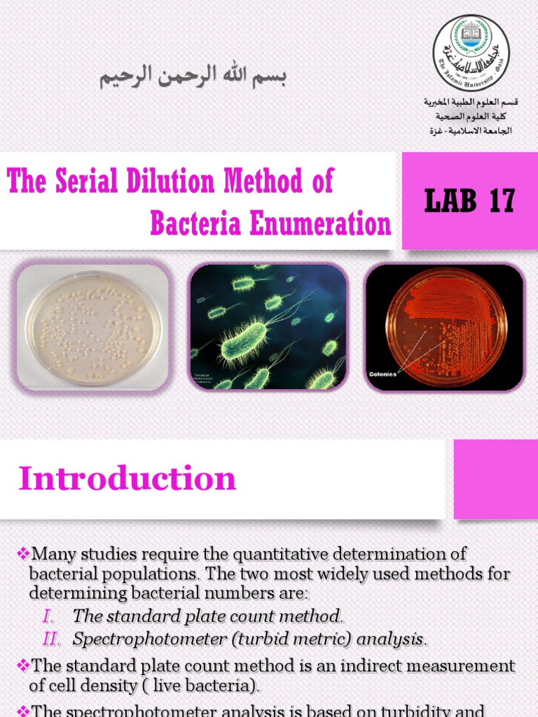 Serial Dilution and Plate Count Method | PDF | Colony Forming Unit ...