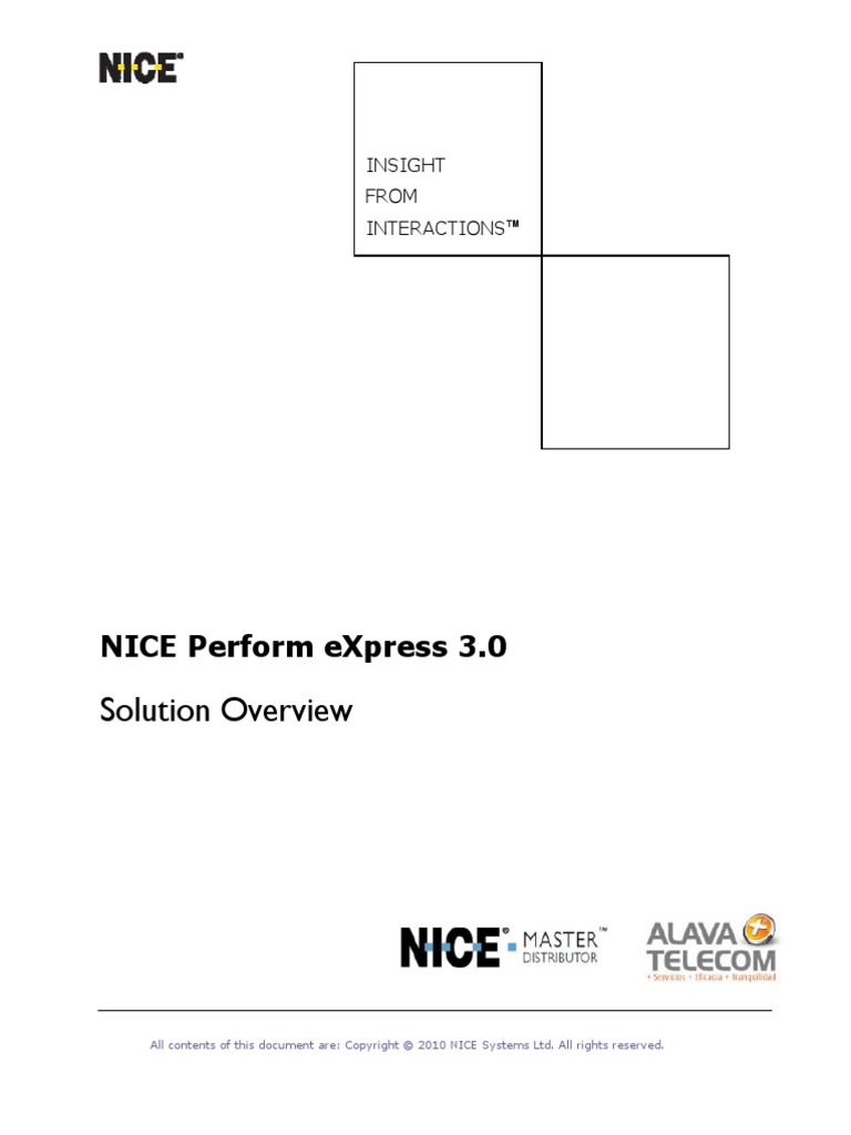 Nicnice-Perform-Express-30-Solution-Overview - Pdfe Perform Express 30 ...