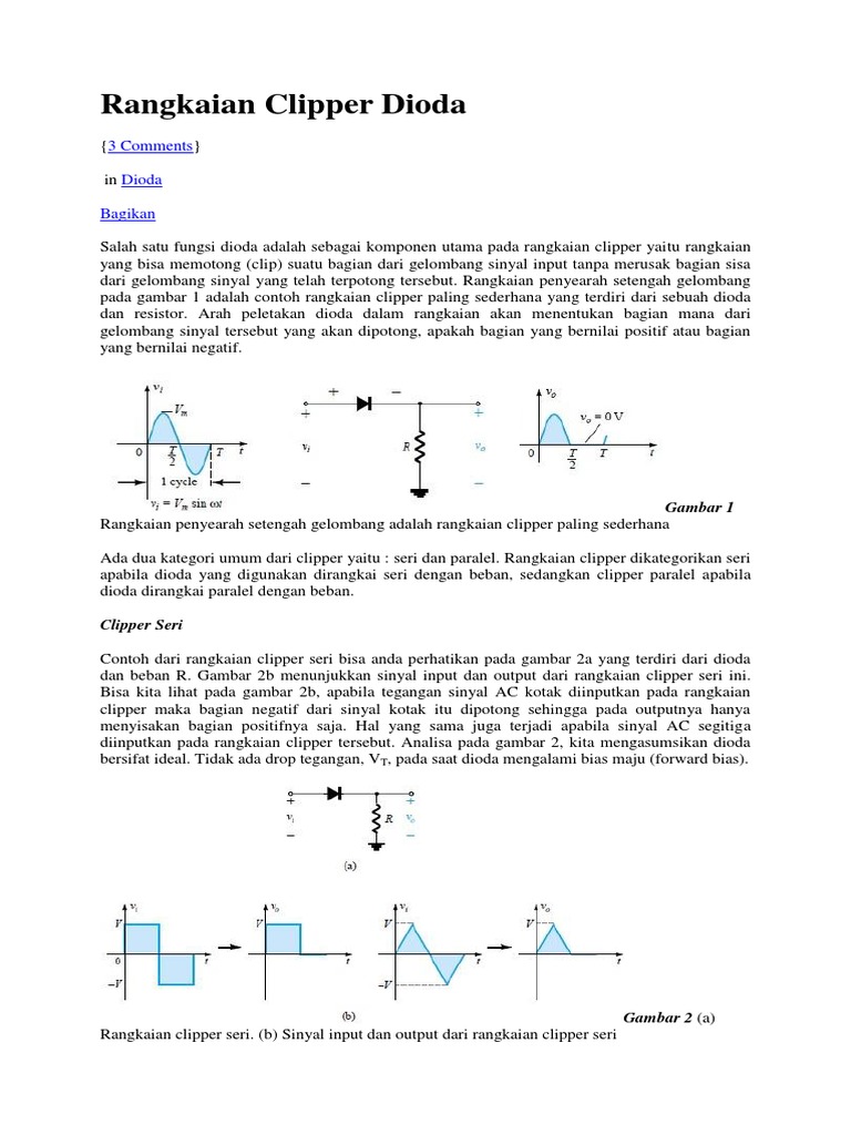 Rangkaian Clipper Dioda | PDF