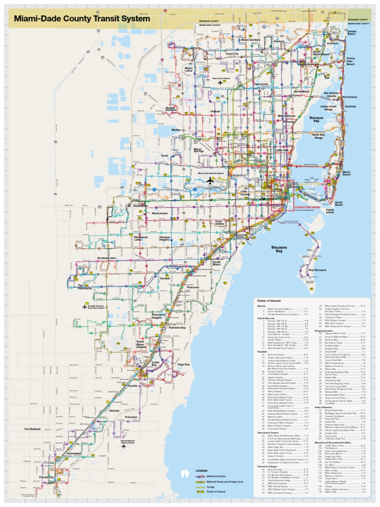 System Maps Miami | PDF | Miami | Passenger Rail Transport