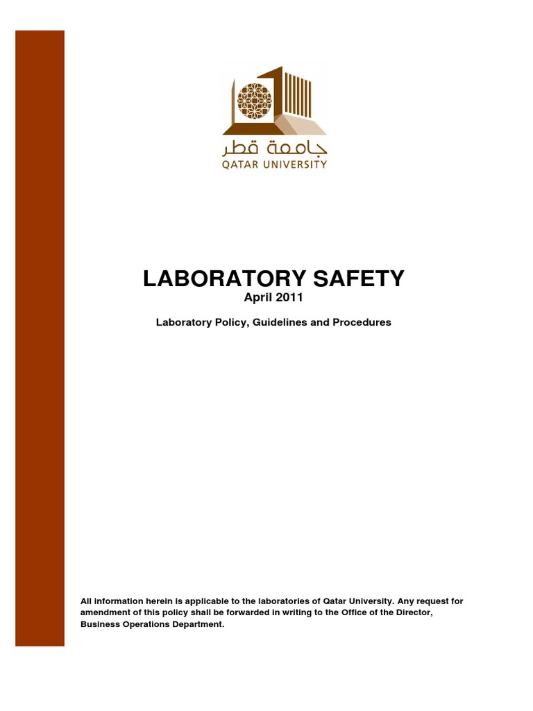 1 Laboratory Safety Policy | Electric Shock | Risk