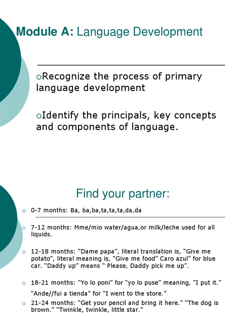 Stages Of Language Development An Overview Of Key Concepts And Theories Related To Primary