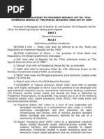 RA No. 7916 - Implementing Rules and Regulations (IRR) | PDF | Lease ...