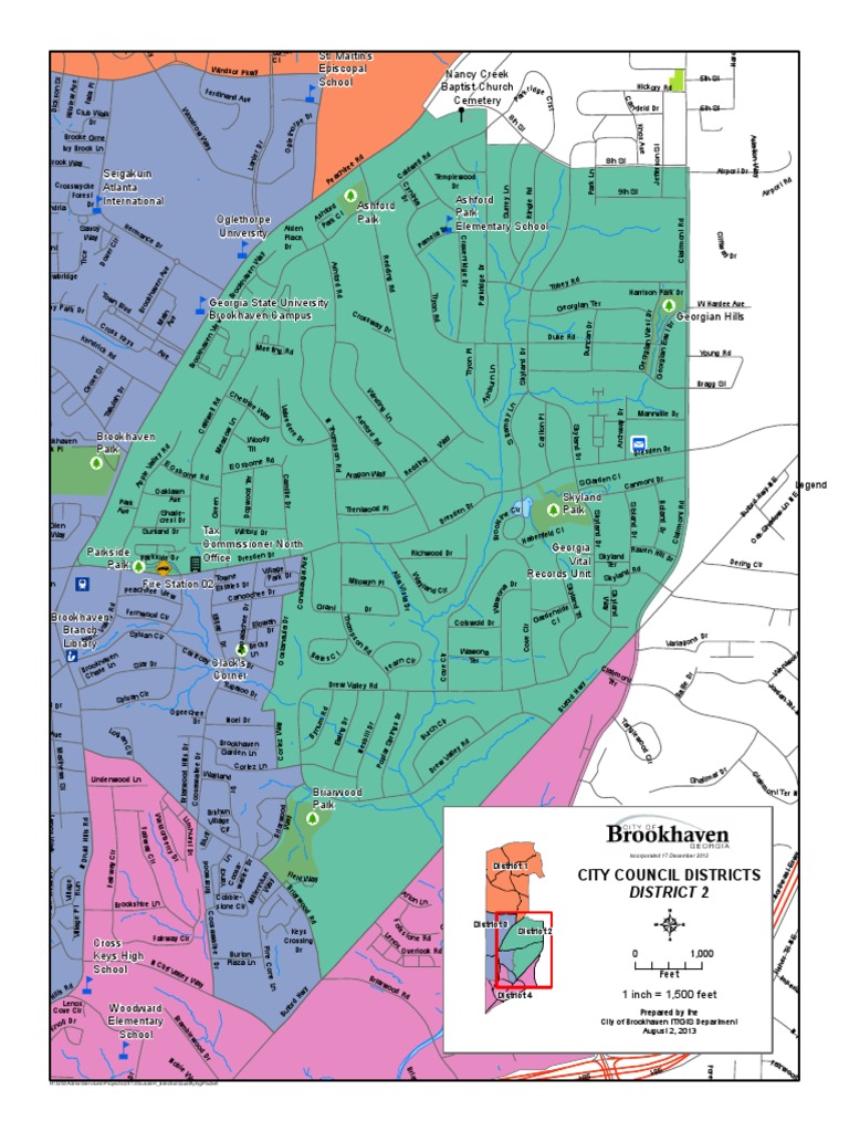 City of Brookhaven GA District 2 Map | PDF