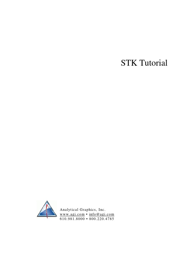 STK Tutorial | PDF | Satellite | Button (Computing)