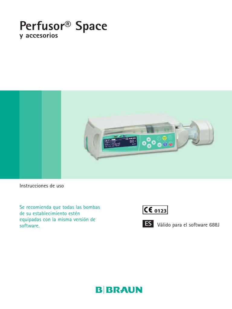 Perfusor Space J | PDF | Farmacocinética | Medicamentos con receta