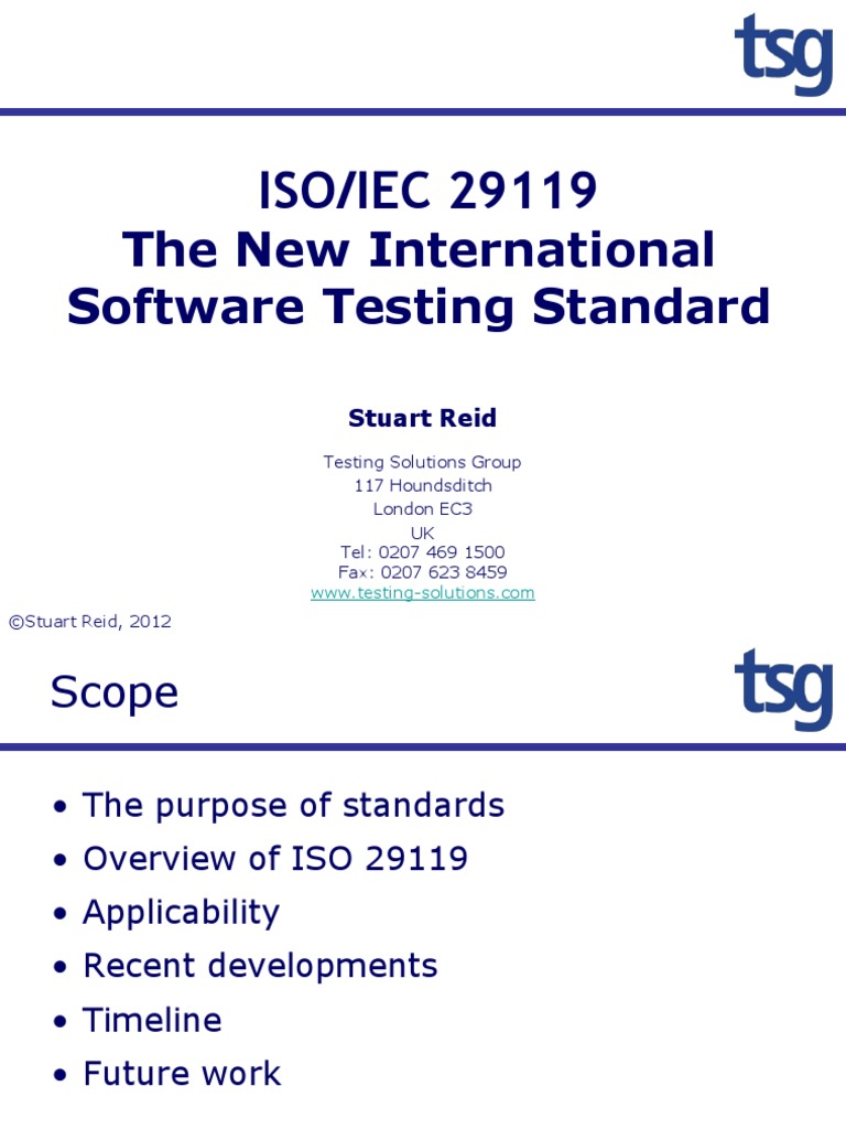 iso_29119 | Specification (Technical Standard) | Engineering